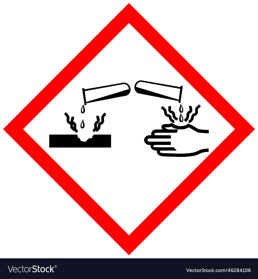 Corrosive Royalty Free Vector Image - VectorStock