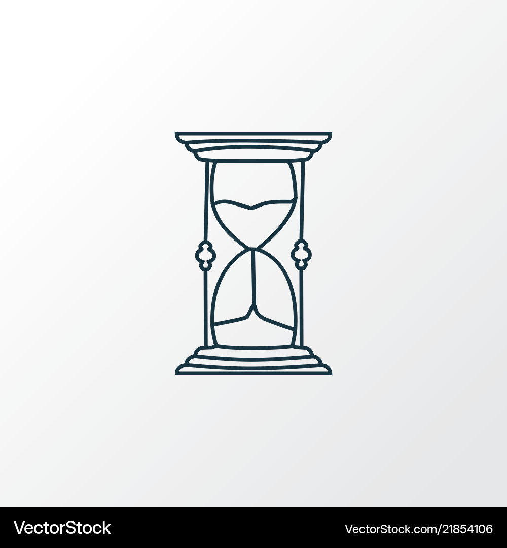 Hourglass icon line symbol premium quality Vector Image