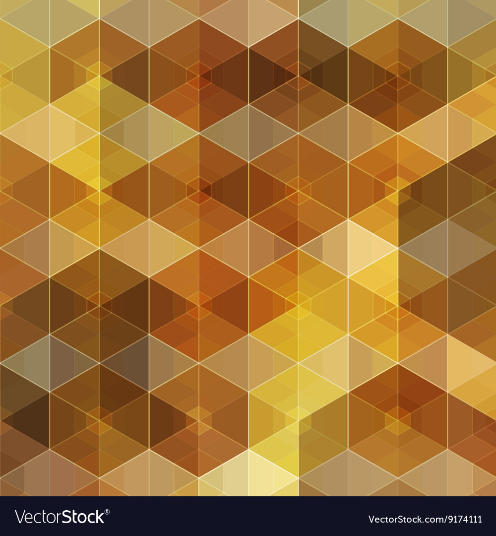 Abstract geometric hexagonal orange Royalty Free Vector