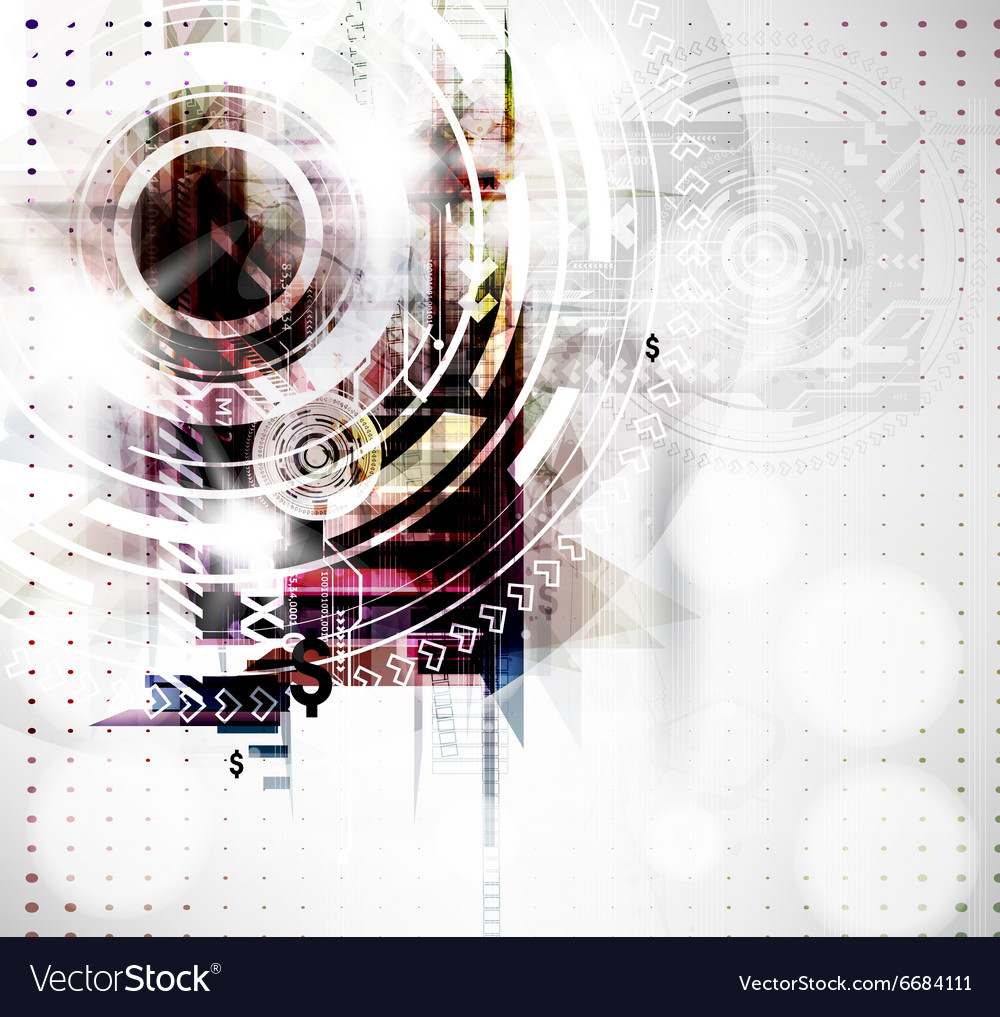 Abstract techno background Royalty Free Vector Image