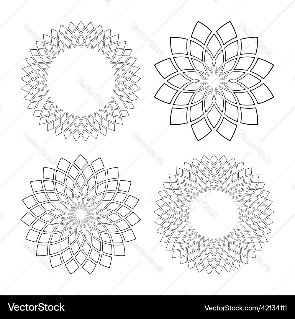 Circle patterns Royalty Free Vector Image - VectorStock