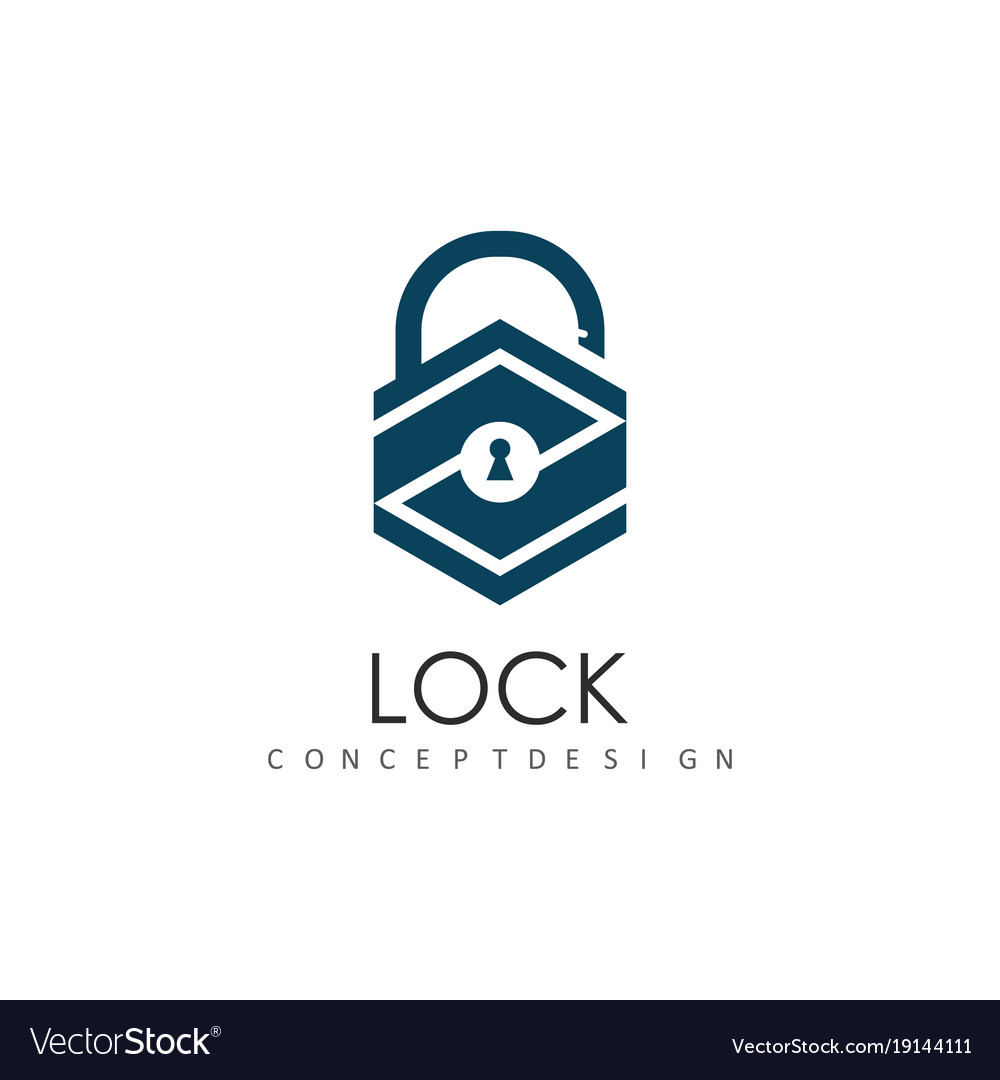 Lock logo Royalty Free Vector Image - VectorStock