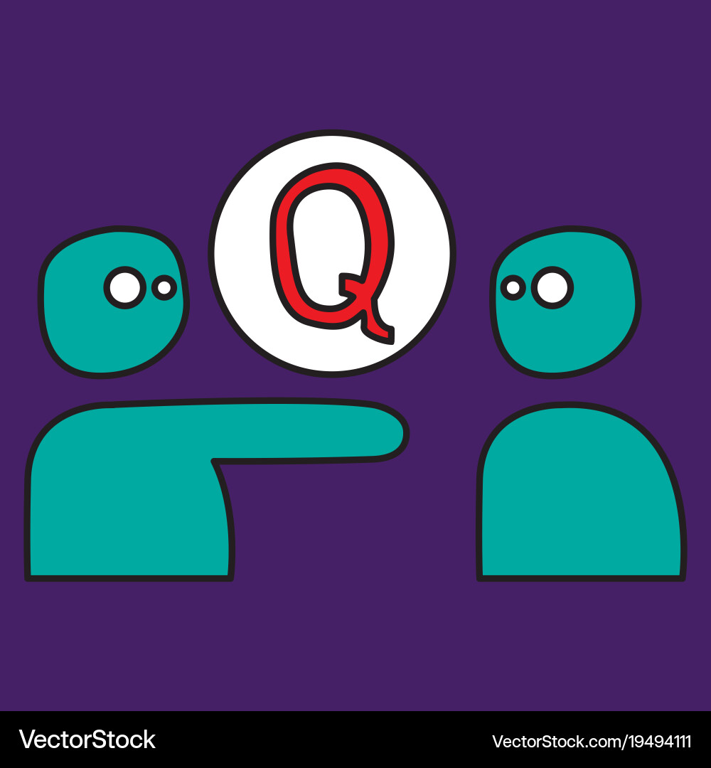 Logo quora website icon social media Royalty Free Vector
