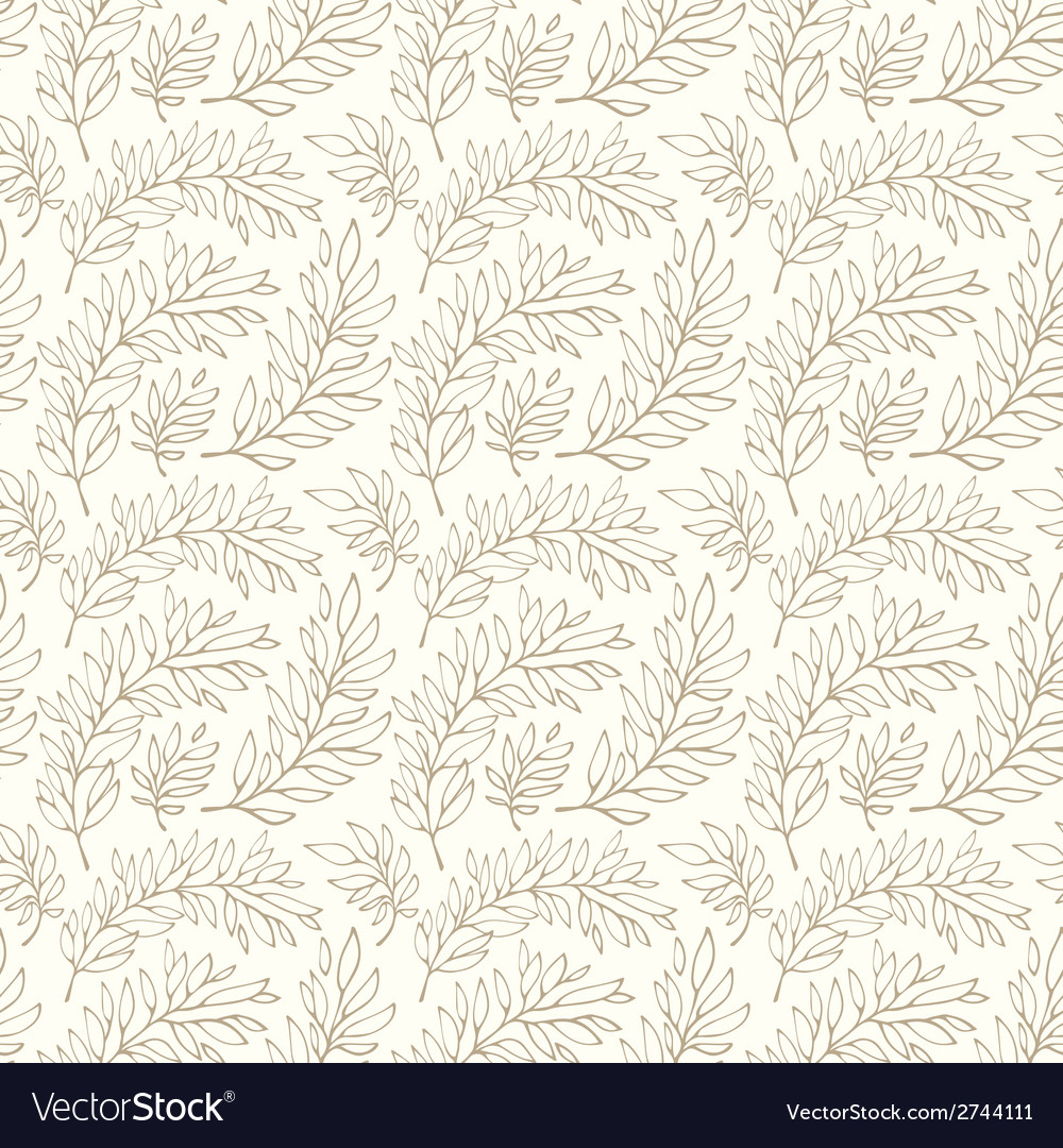 Seamless pattern decorative branches Royalty Free Vector