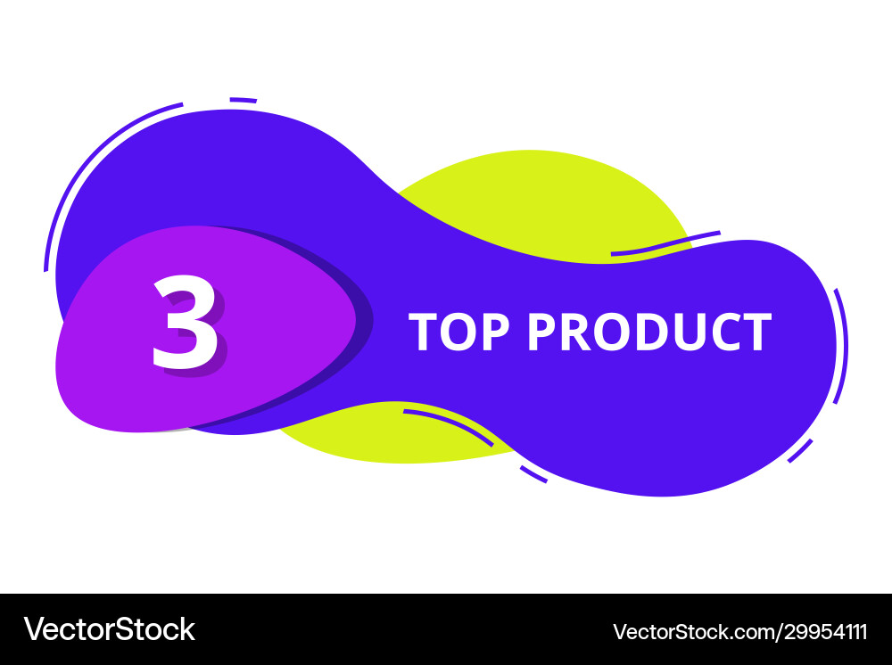 Top 3 product banner list for modern template Vector Image