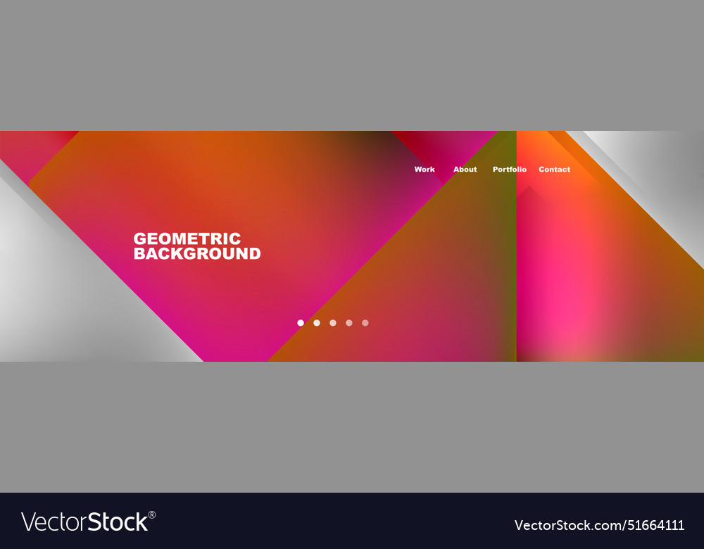 Triangle minimal web site page background design Vector Image