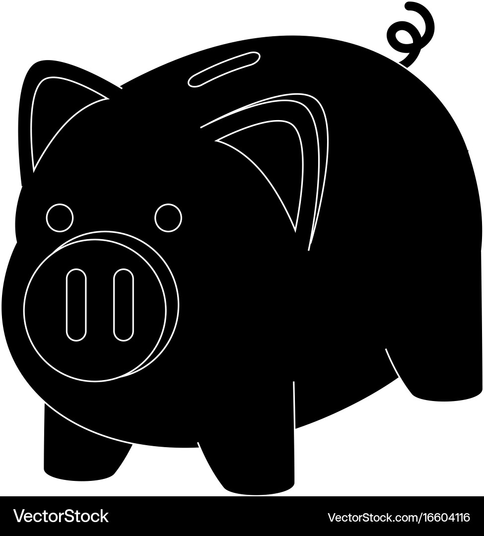 Piggy money savings Royalty Free Vector Image - VectorStock