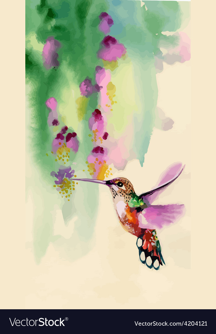 Artistic bird design Royalty Free Vector Image