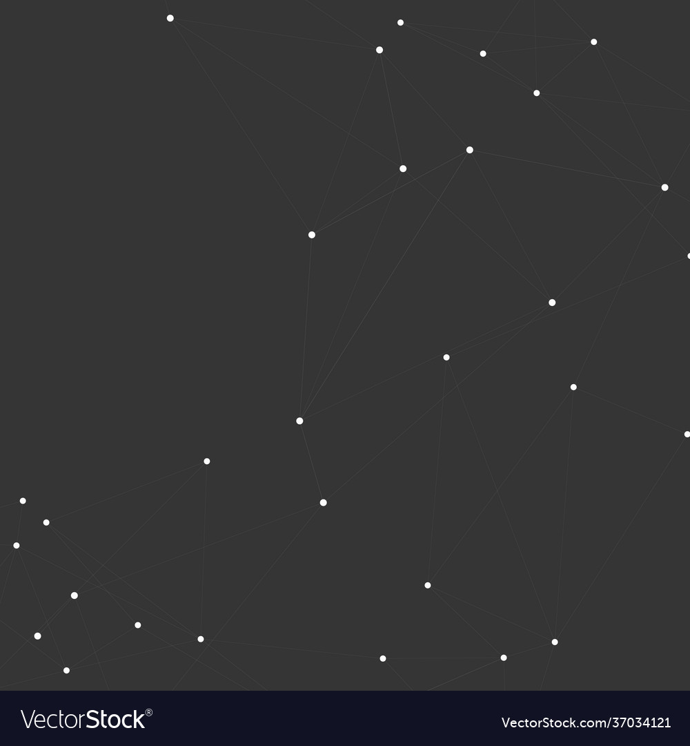 Connect lines and dots Royalty Free Vector Image