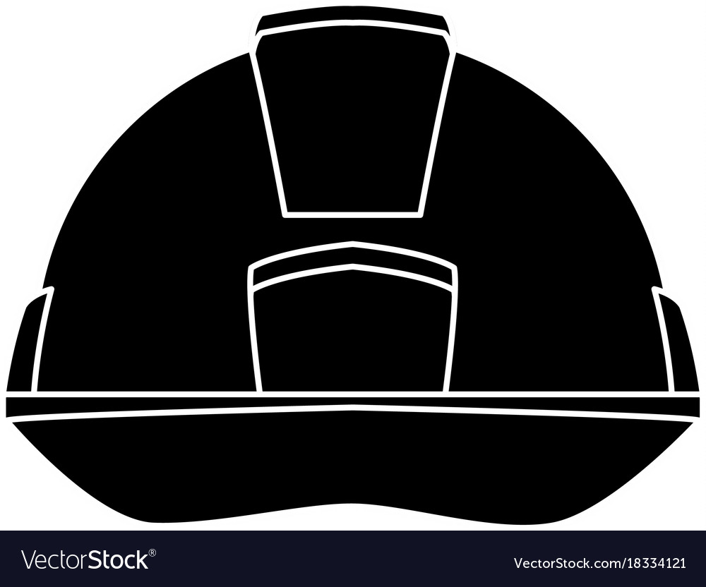 Construction helmet security Royalty Free Vector Image