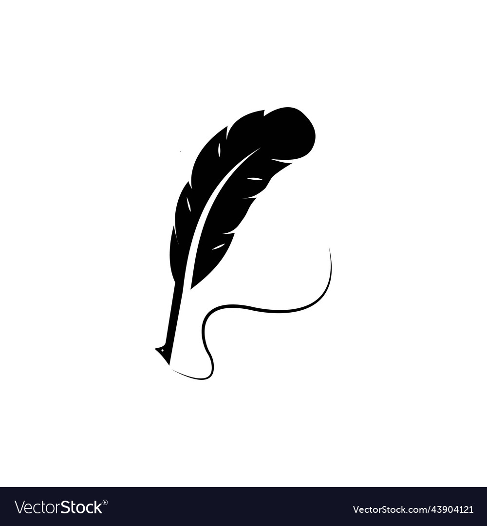 Feather pen Royalty Free Vector Image - VectorStock