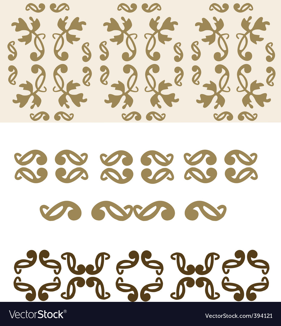 Filigree elements Royalty Free Vector Image - VectorStock