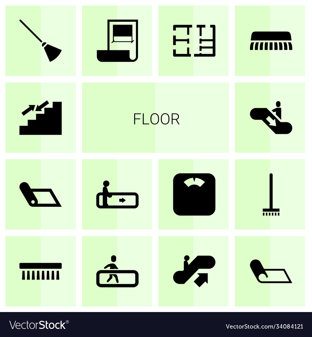 Floor icons Royalty Free Vector Image - VectorStock