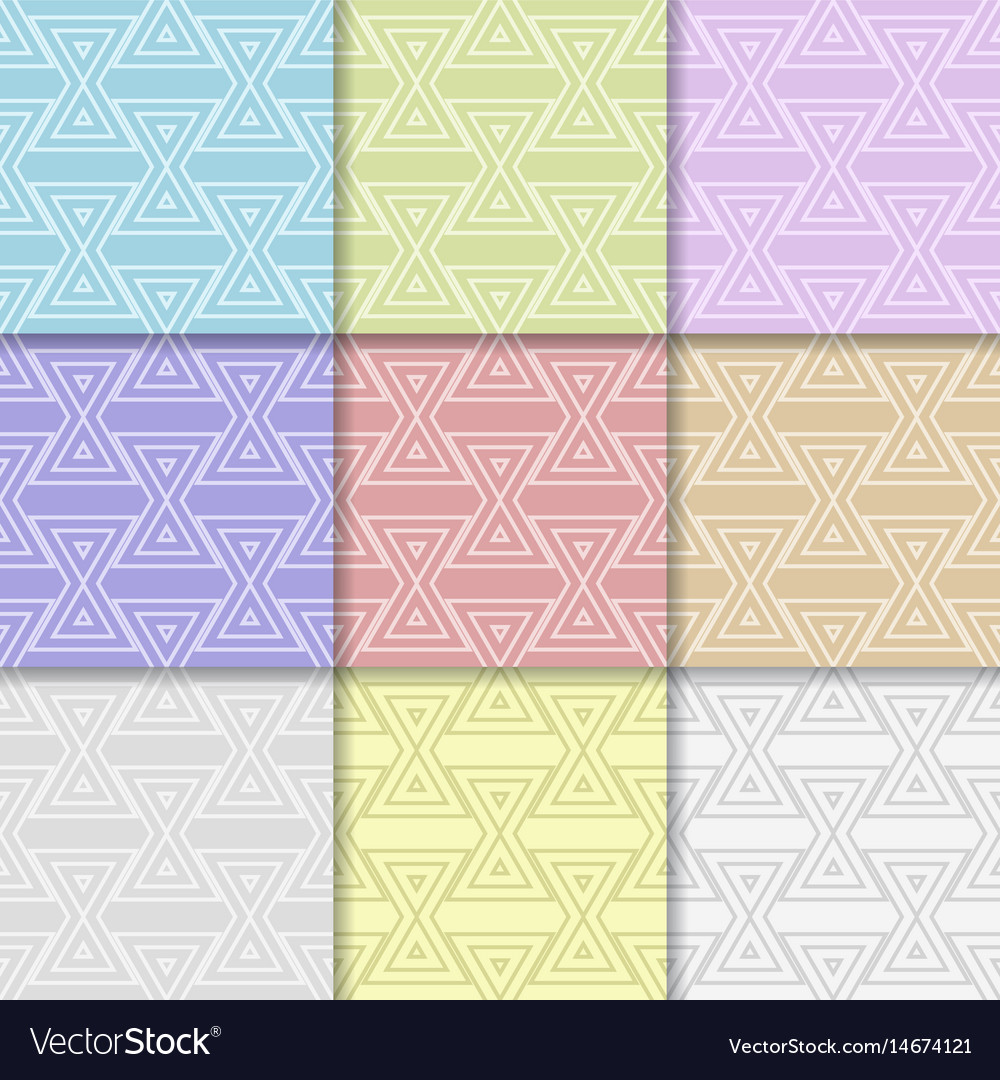 Geometric background triangle seamless pattern Vector Image