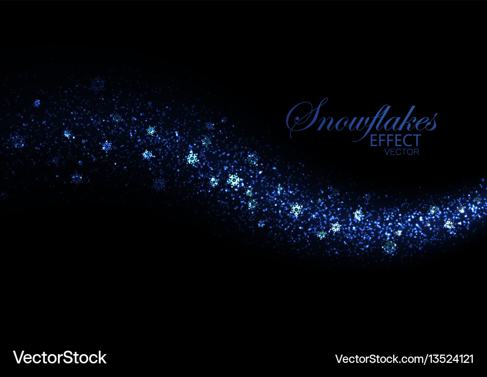 Glittering golden stream sparkles Royalty Free Vector Image
