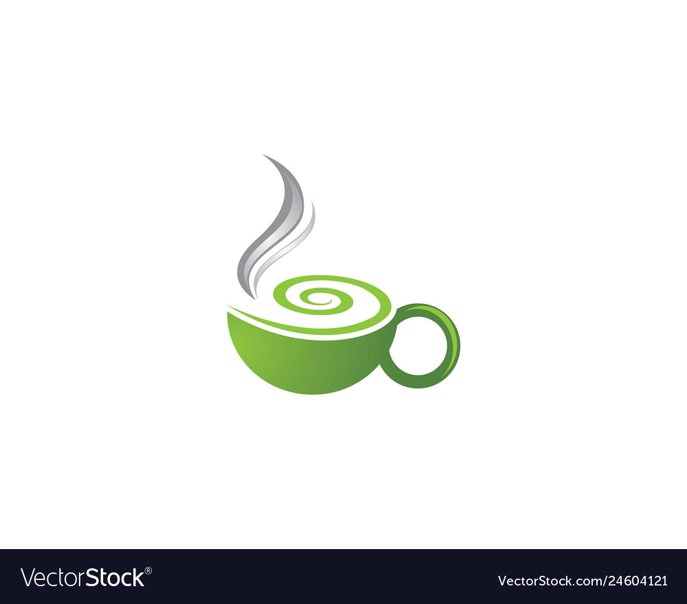 Green tea logo Royalty Free Vector Image - VectorStock