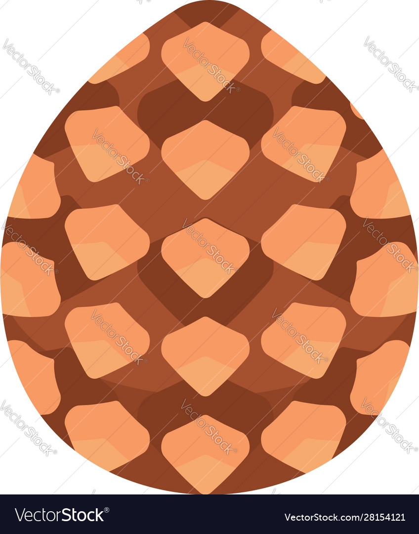 Pinecone icon isometric style Royalty Free Vector Image