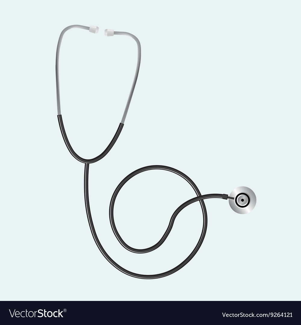 Realistic stethoscope Royalty Free Vector Image