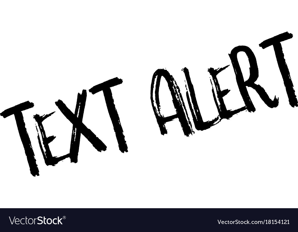 Text alert rubber stamp Royalty Free Vector Image