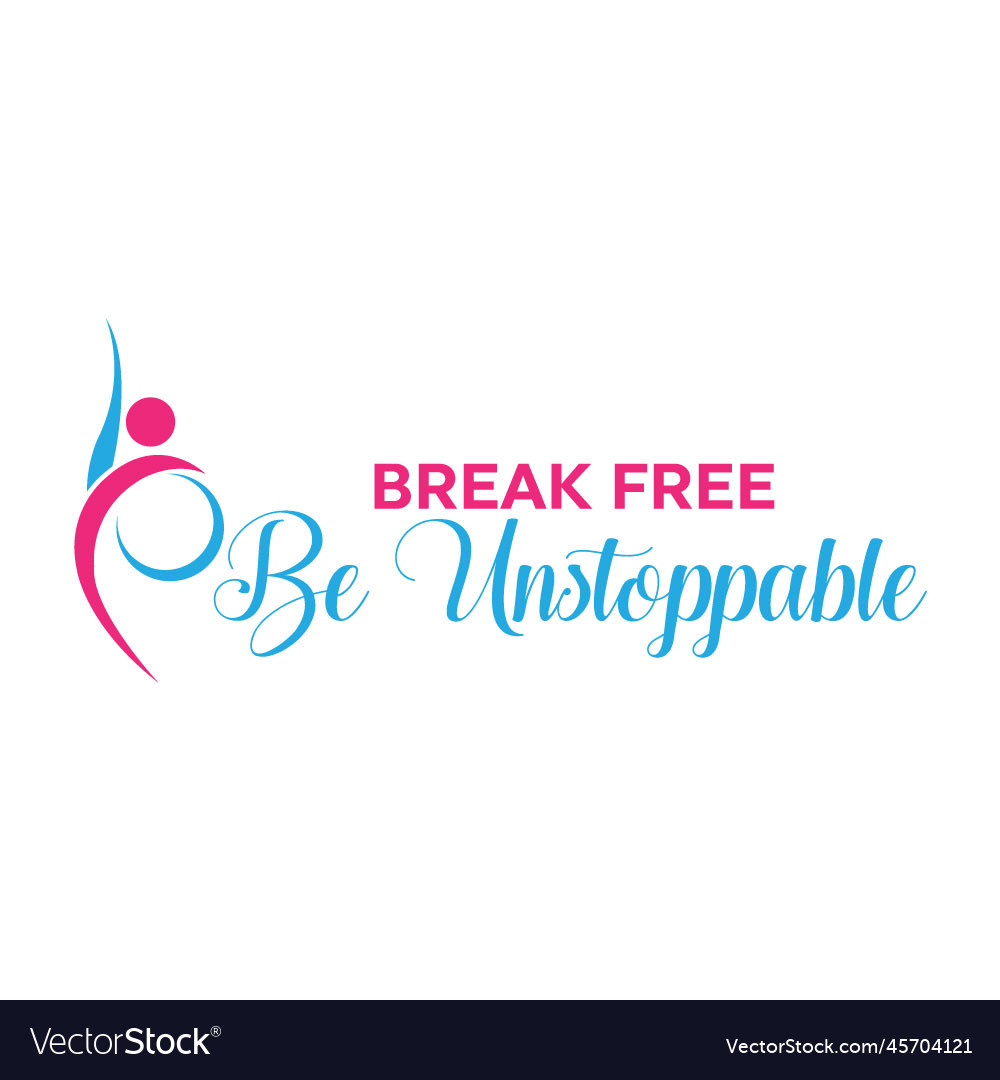 Unique wellness logo design Royalty Free Vector Image