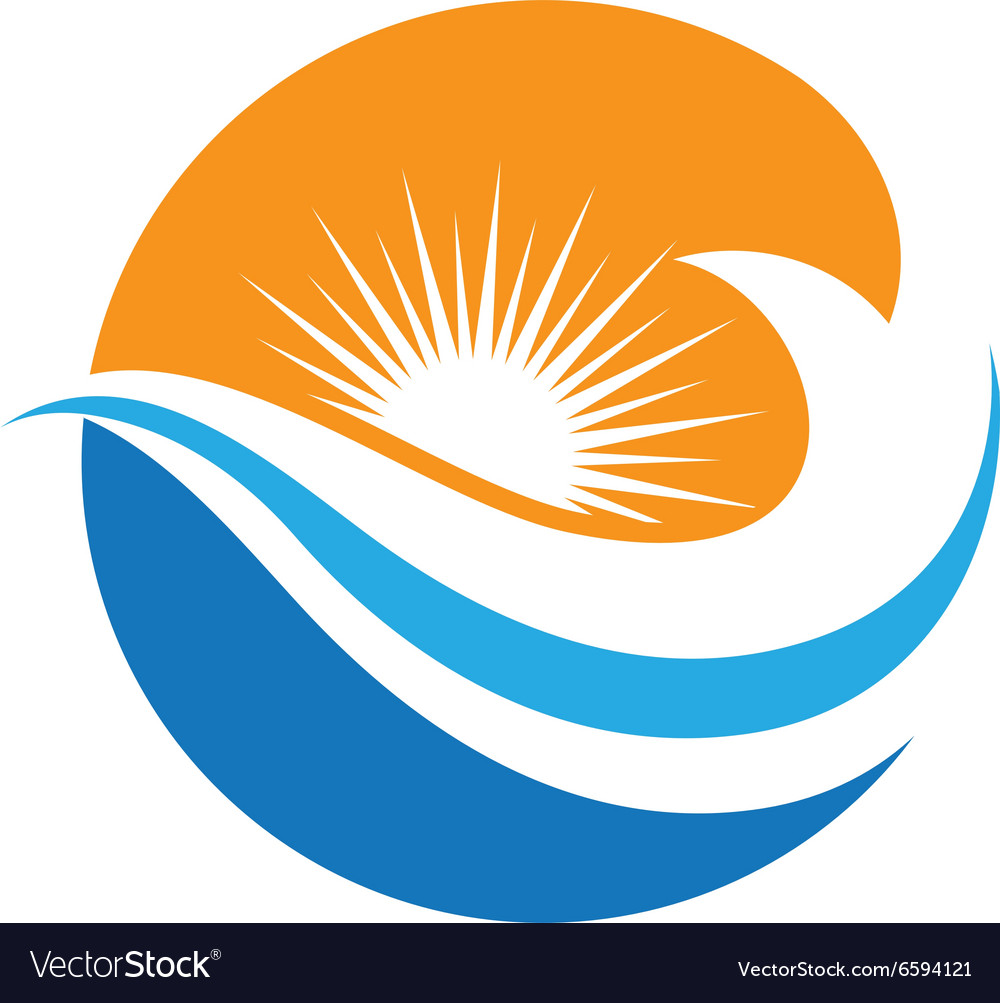 Wave logo Royalty Free Vector Image - VectorStock