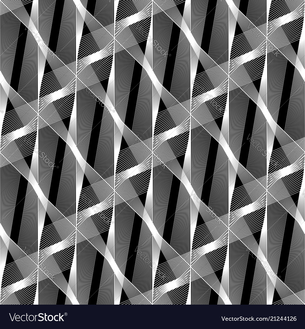 Design seamless monochrome geometric pattern Vector Image