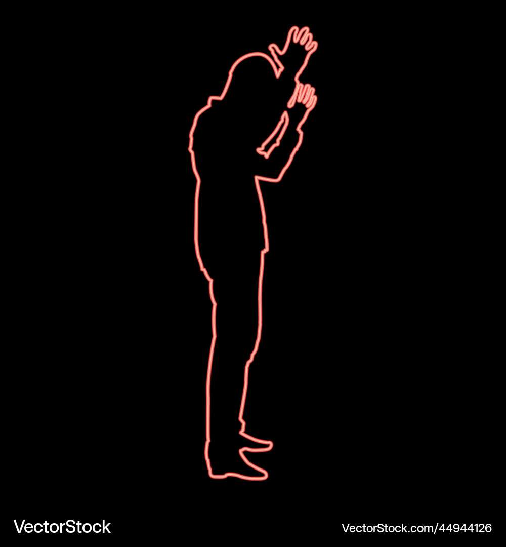 Neon concept of failure what is it for me problem Vector Image