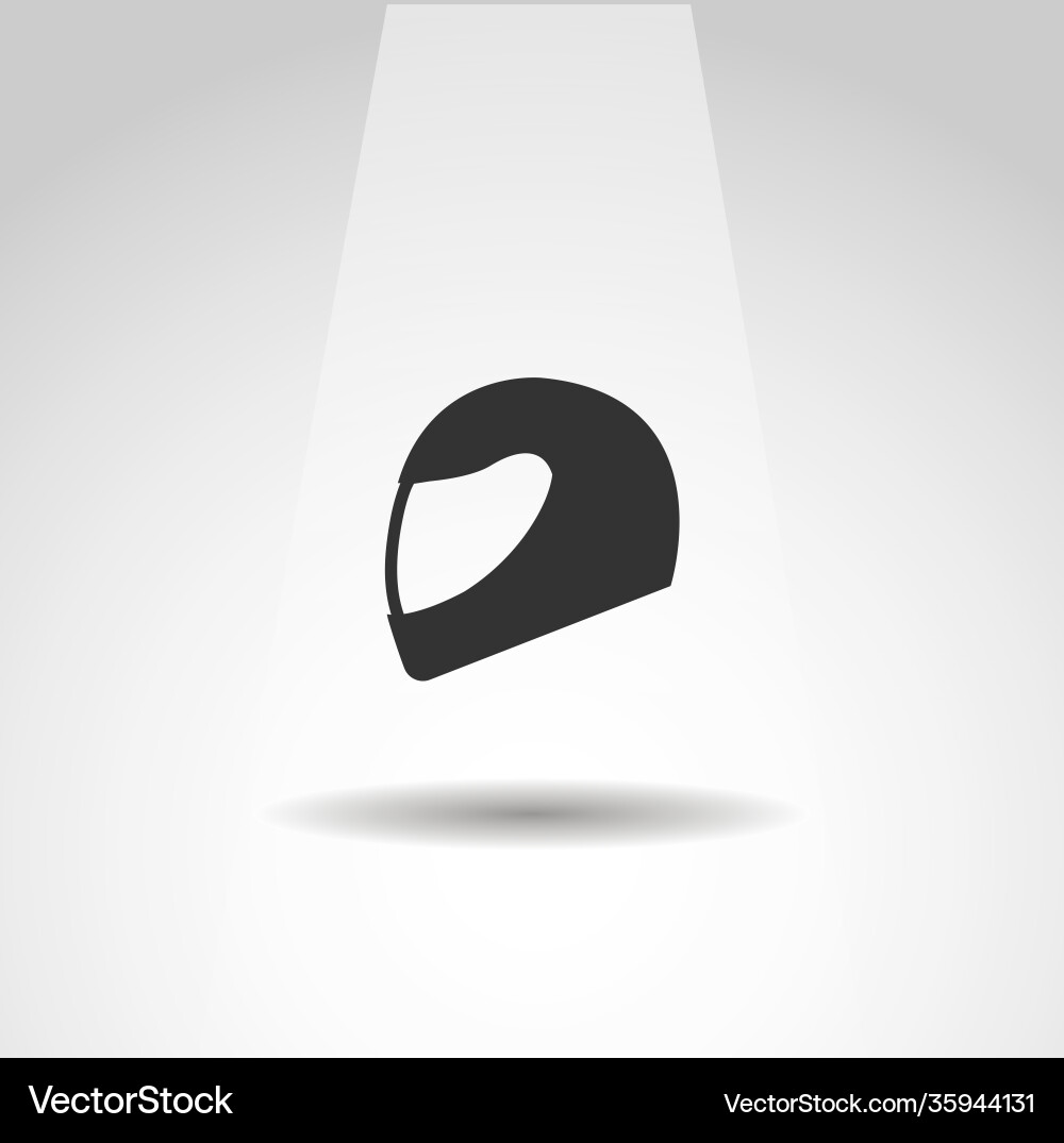 Motorcycle helmet icon simple helmet racing icon Vector Image