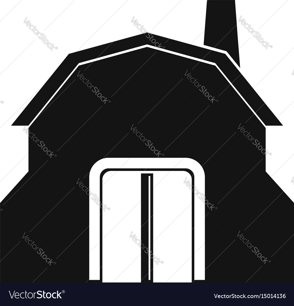 Blacksmith workshop building icon simple Vector Image