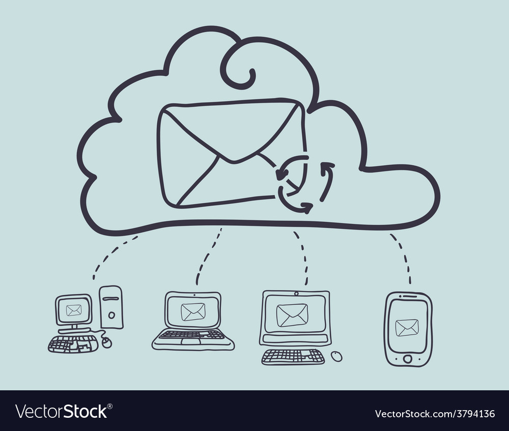 Cloud computing Royalty Free Vector Image - VectorStock