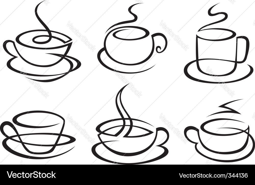Coffee set Royalty Free Vector Image - VectorStock