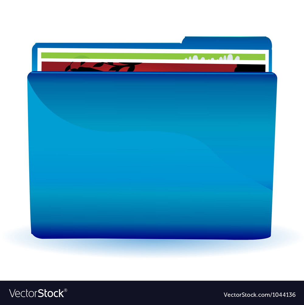 File Folder Icon Royalty Free Vector Image - VectorStock