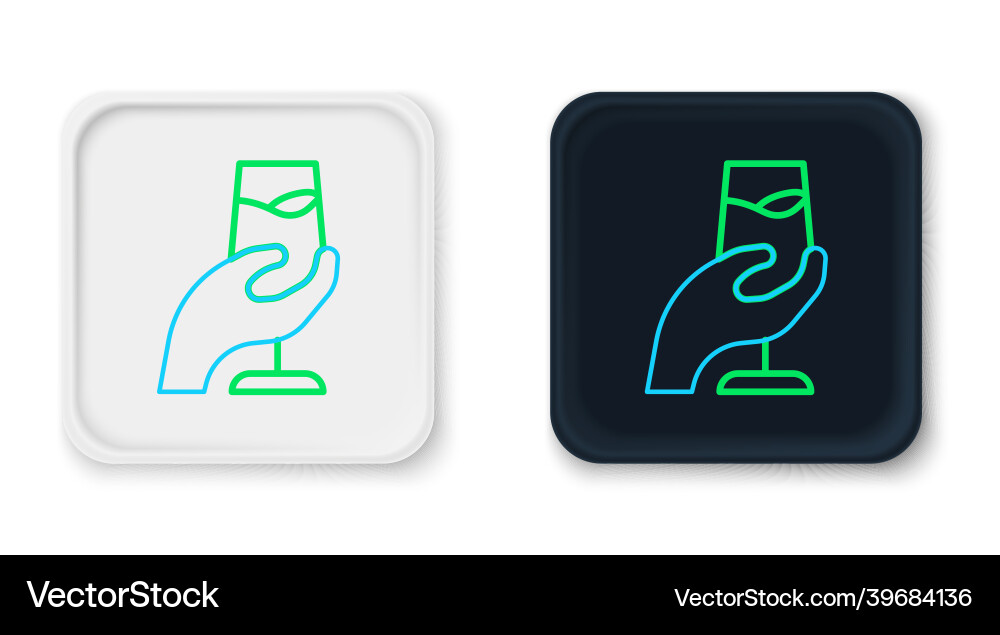 Line wine tasting degustation icon isolated Vector Image