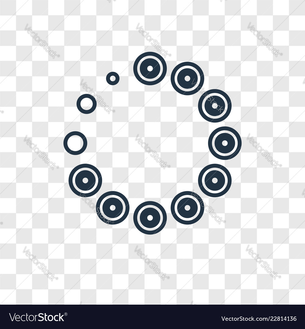 Loading concept linear icon isolated Royalty Free Vector