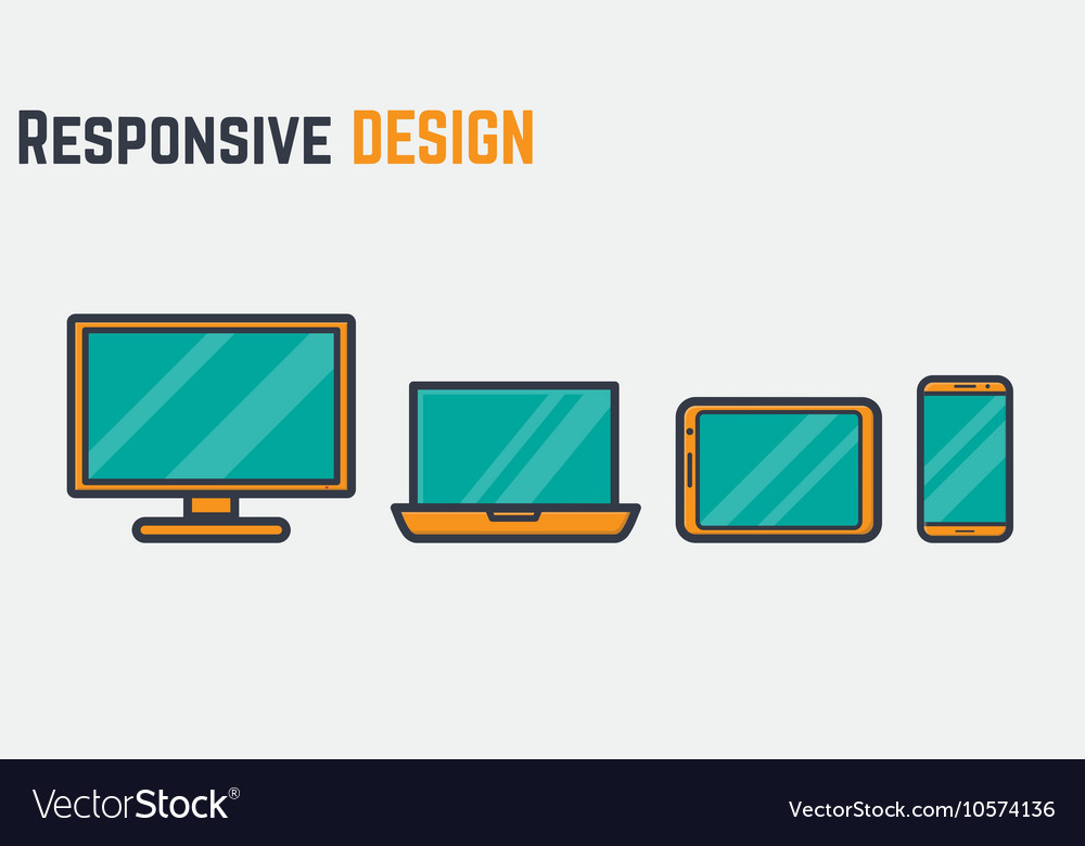 Responsive web design Royalty Free Vector Image