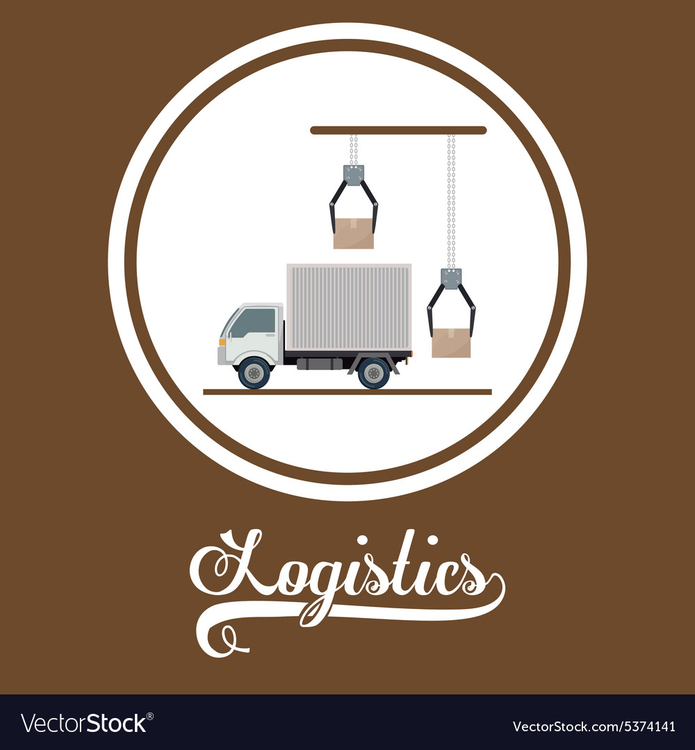 Logistics design Royalty Free Vector Image - VectorStock