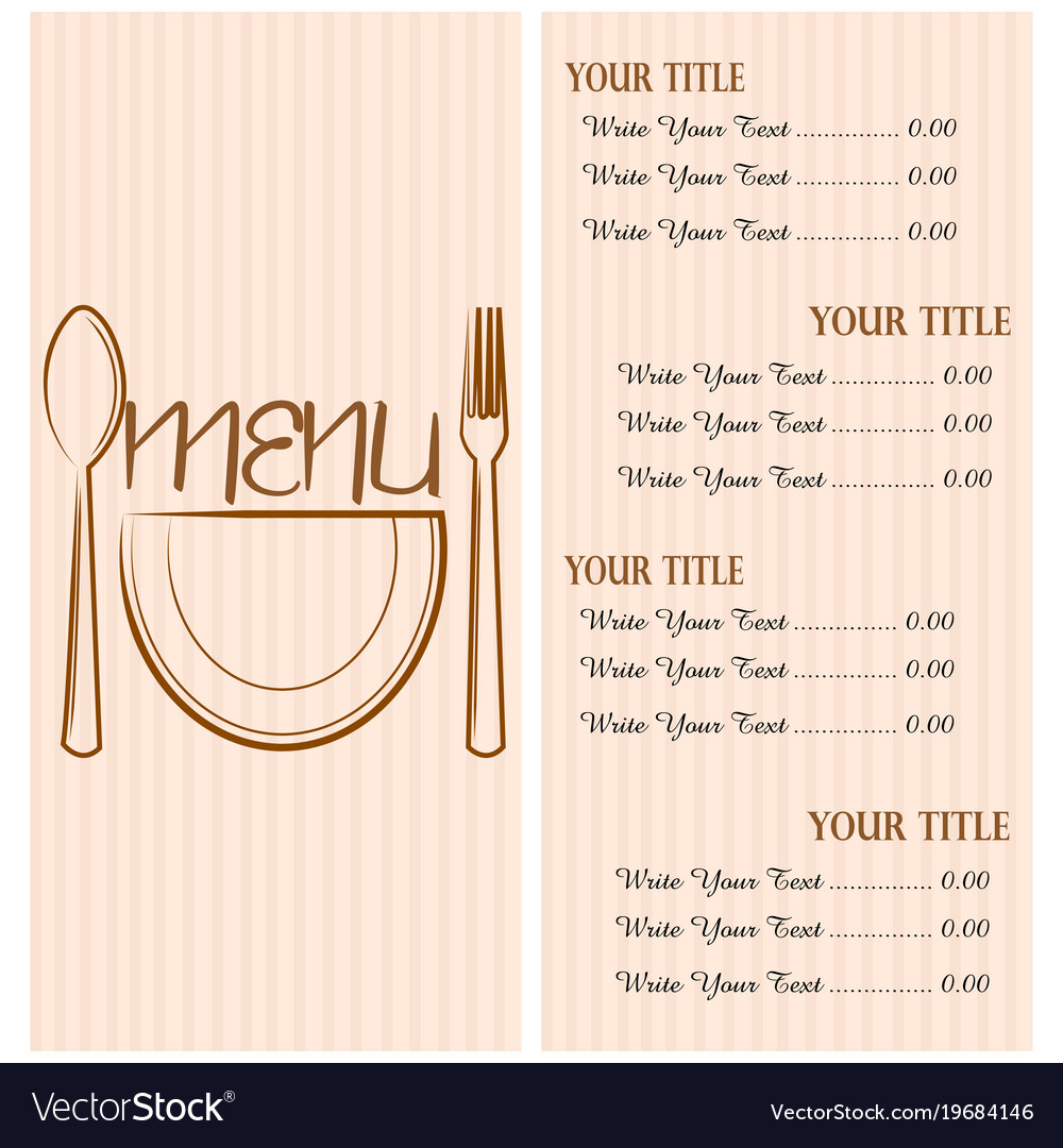Abstract menu presentation Royalty Free Vector Image