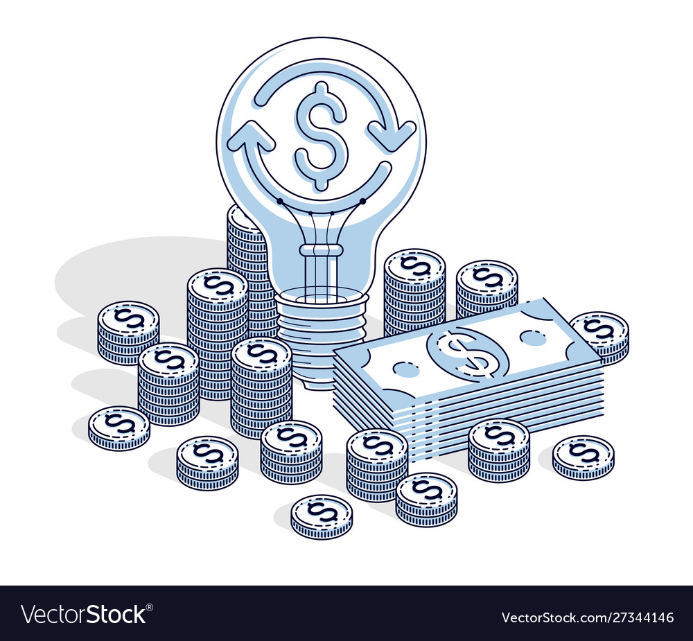 Business creative idea concept light bulb Vector Image Business creative idea concept light bulb Vector Image
