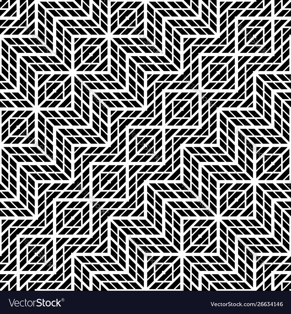 Design seamless monochrome geometric pattern Vector Image