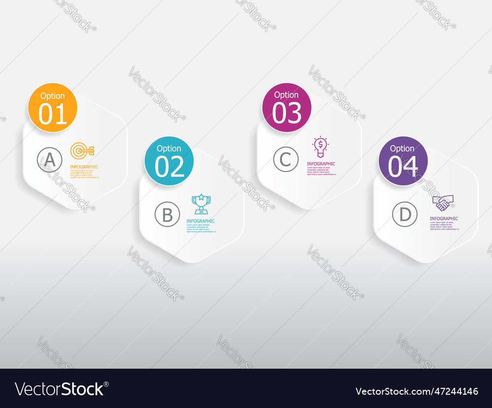 Horizontal timeline infographic element report Vector Image Horizontal timeline infographic element report Vector Image