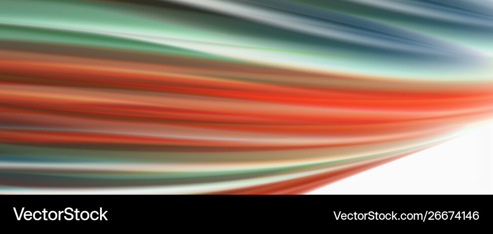 Modern liquid color flow on white - colorful Vector Image