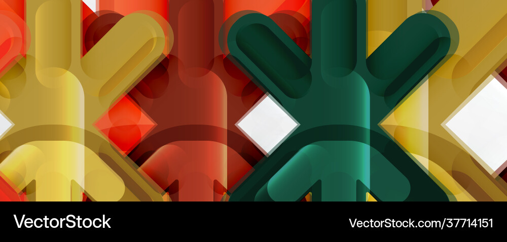 Abstract glossy crosses background for business Vector Image