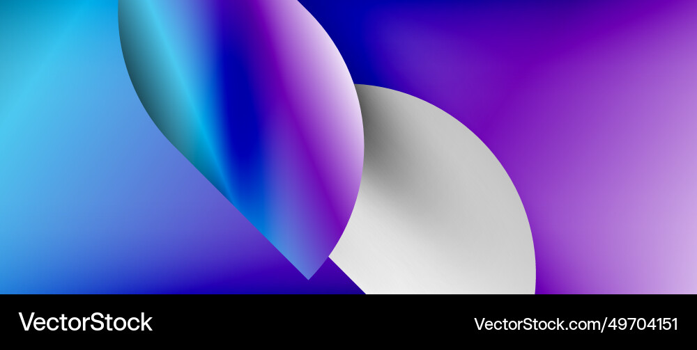Circles and round shapes with gradients minimal Vector Image