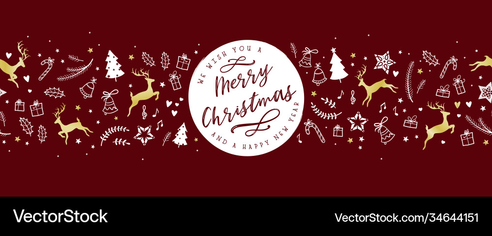 Deer and decoration great for banners wallpapers Vector Image