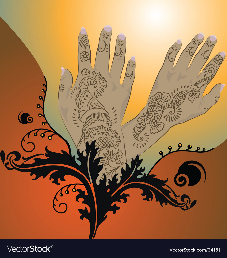 Henna Royalty Free Vector Image - VectorStock