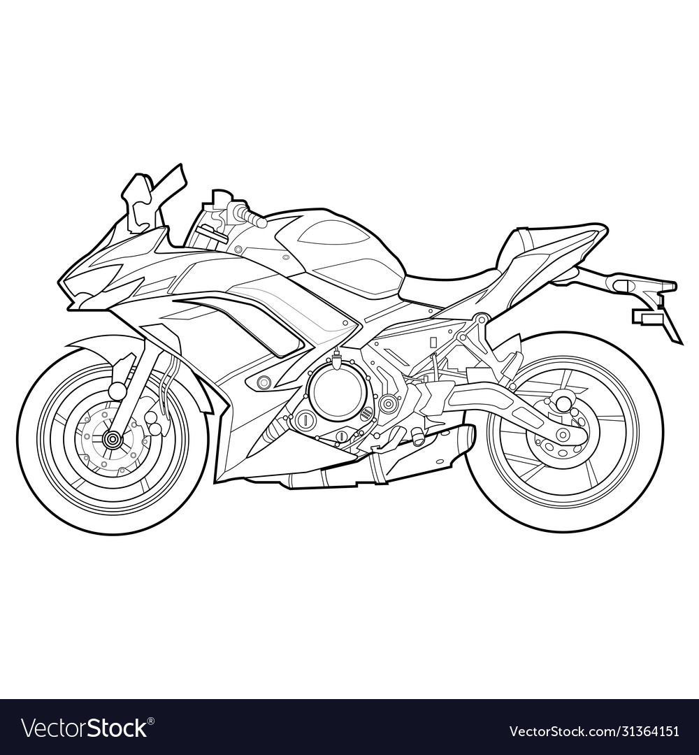 Motorcycle Royalty Free Vector Image - VectorStock