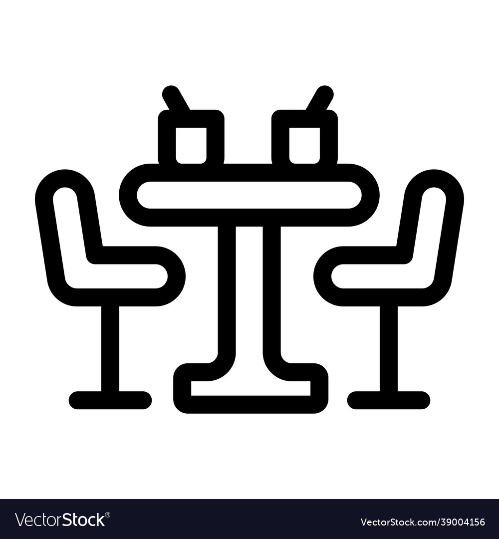 Bar table Royalty Free Vector Image - VectorStock