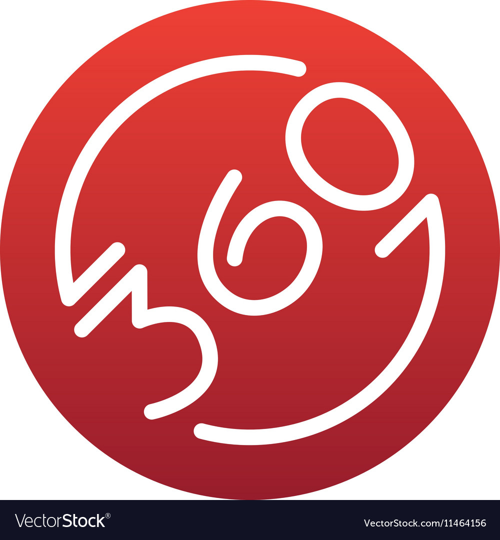 Circle button isolated Royalty Free Vector Image