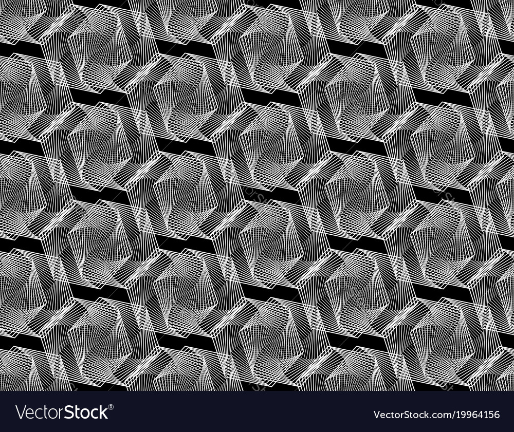 Design seamless monochrome geometric pattern Vector Image