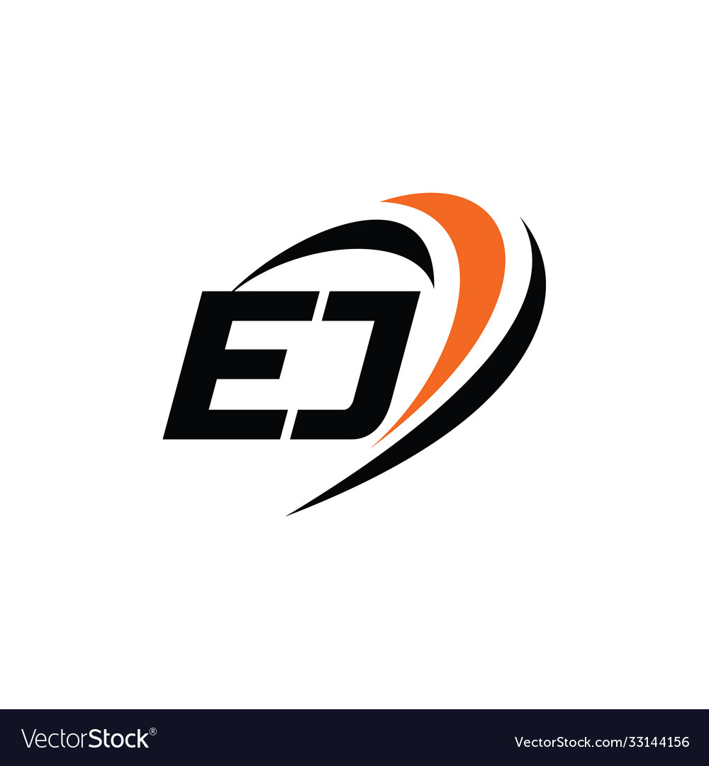 Ej monogram logo Royalty Free Vector Image - VectorStock
